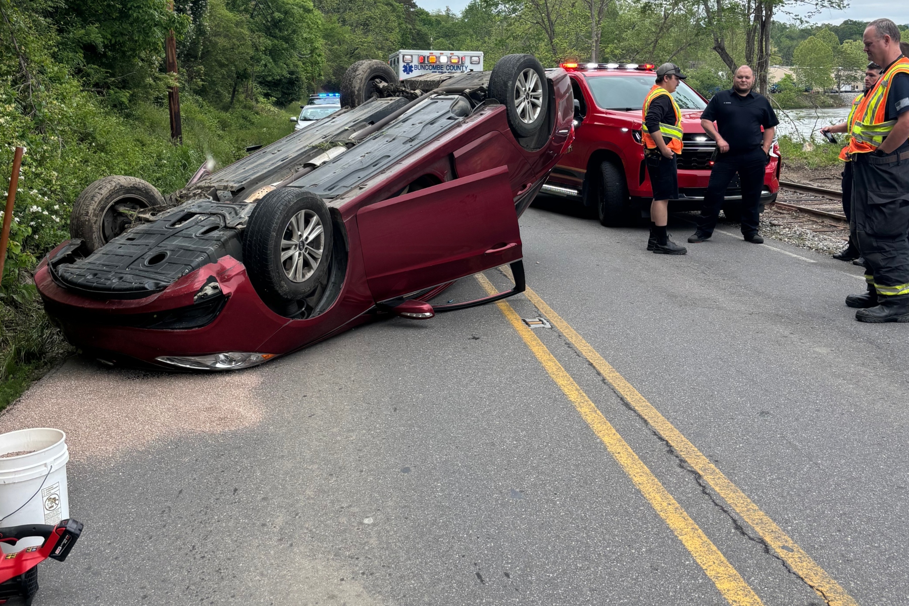 Woman searches for angel who held her hand after crash - Asheville's ...