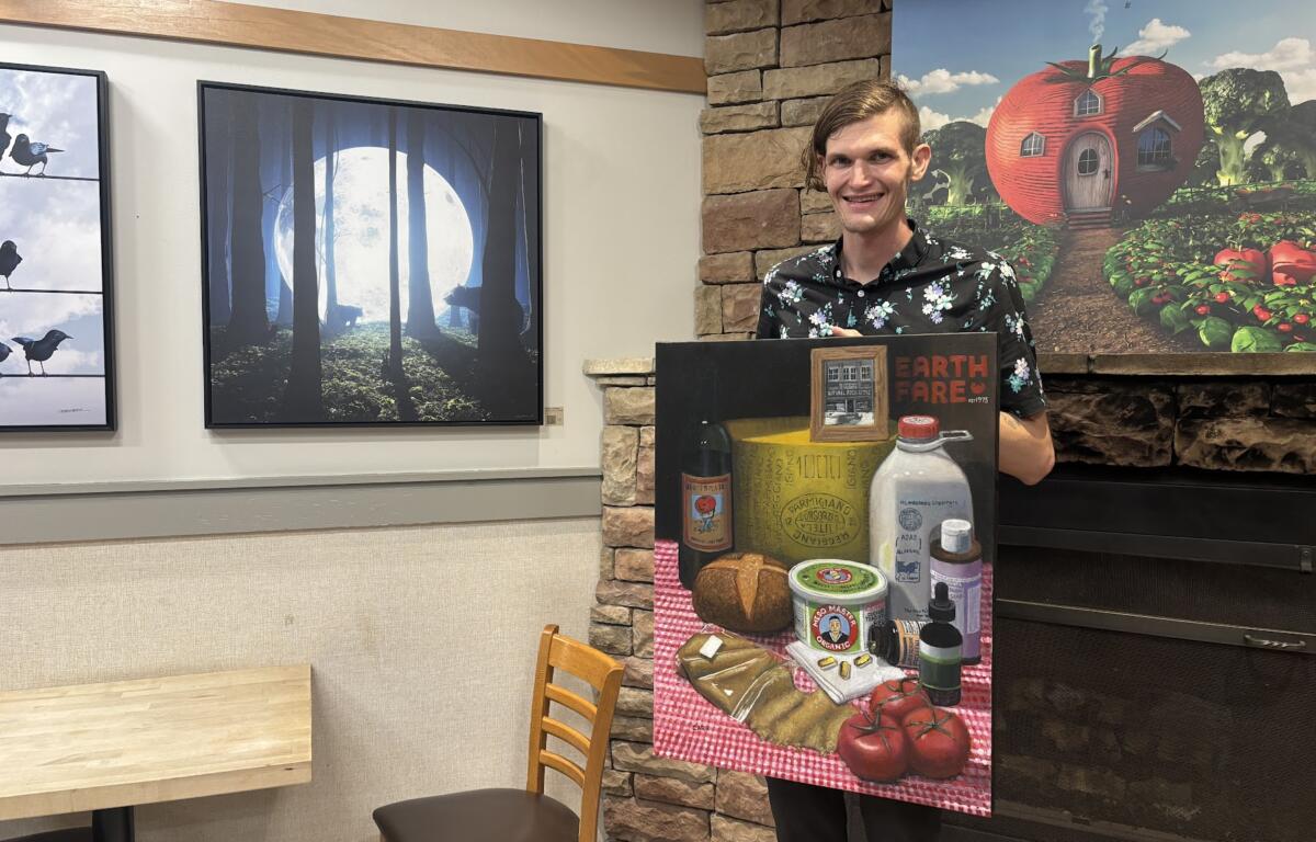 A still life 50 years in the making: Tall Greg paints Earth Fare - Asheville's 828 News NOW