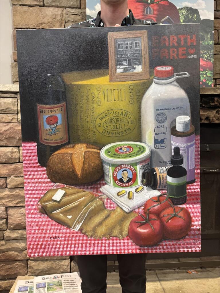 A still life 50 years in the making: Tall Greg paints Earth Fare - Asheville's 828 News NOW