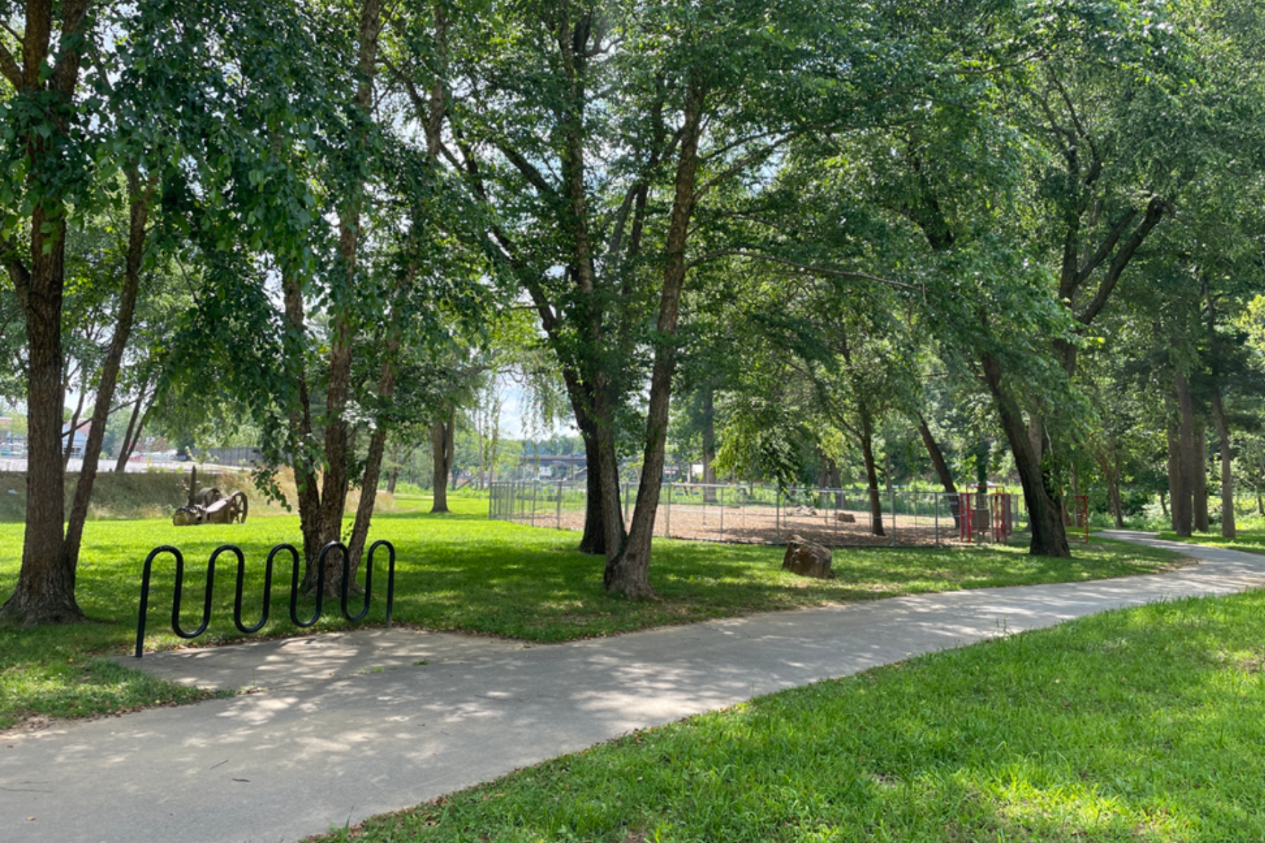 Riverbend Park dog area opens as Asheville rebuilds after Helene ...