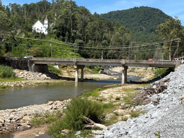 Chimney Rock, Bat Cave slowly rebuild after Helene - Asheville's 828 ...